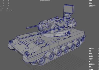 pgz09-35mm 自行高射炮模型-装甲车／坦克模型库-Maya(.ma/.mb)模型下载-cg模型网