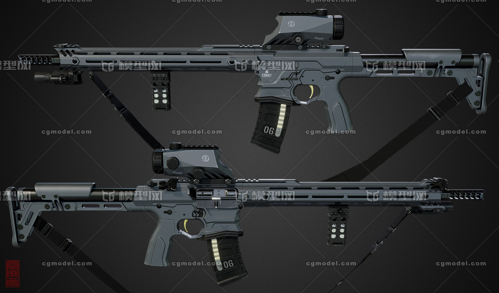 Cobalt Kinectics模型-枪械模型模型库-FBX(.fbx)模型下载-cg模型网