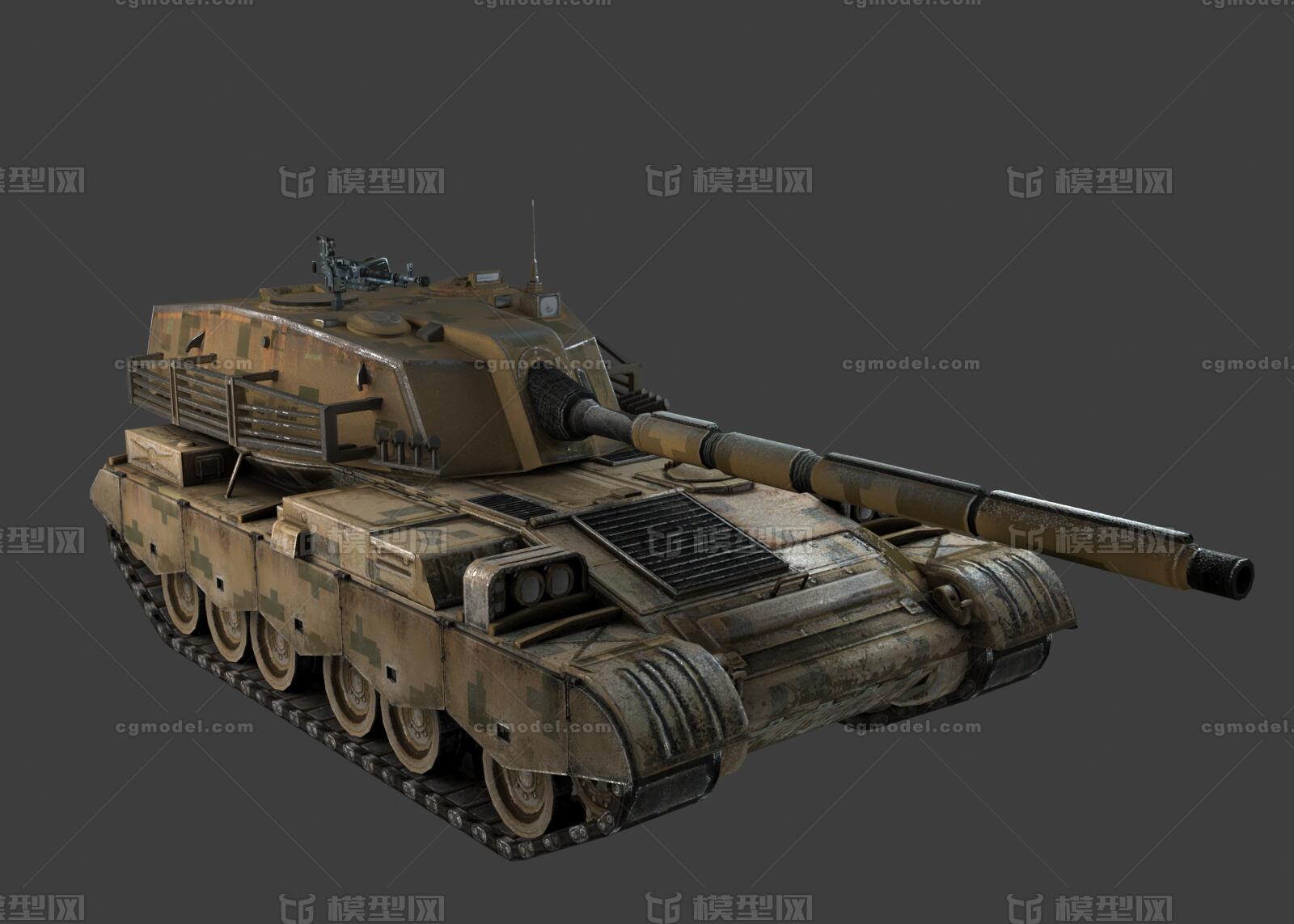 PBR PTZ89模型-装甲车／坦克模型库-3ds Max(.max)模型下载-cg模型网
