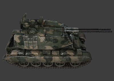 PBR PGZ-88式双管37毫米自行高炮模型-装甲车／坦克模型库-3ds Max(.max)模型下载-cg模型网