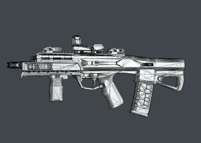 PBR-SUNDA MK2突击步枪模型-枪械模型模型库-FBX(.fbx)模型下载-cg模型网