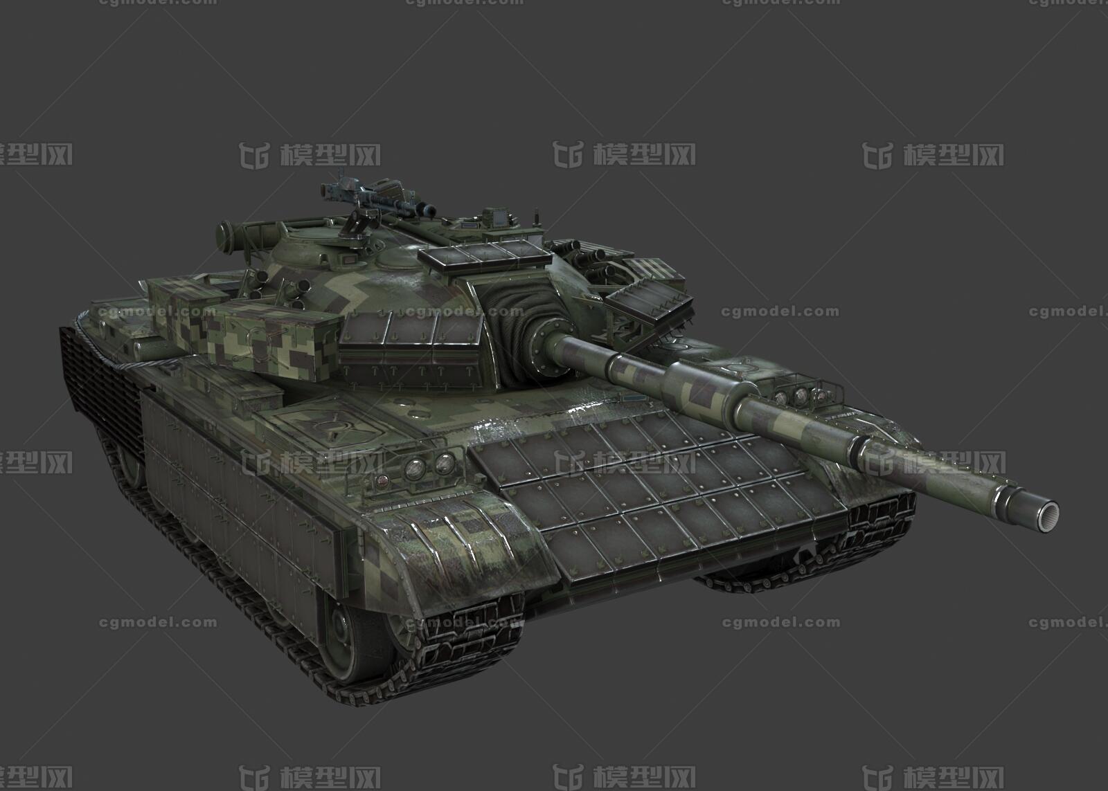 PBR 解放军模型-装甲车／坦克模型库-3ds Max(.max)模型下载-cg模型网
