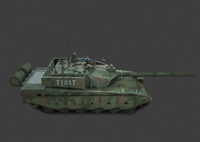 PBR ZTZ99A模型-装甲车／坦克模型库-3ds Max(.max)模型下载-cg模型网