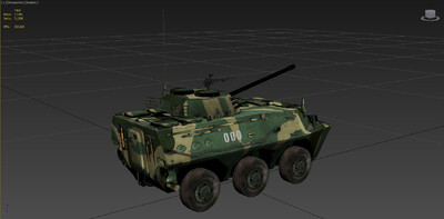 pll-05式120mm自行迫榴炮 PLL05模型-装甲车／坦克模型库-3ds Max(.max)模型下载-cg模型网