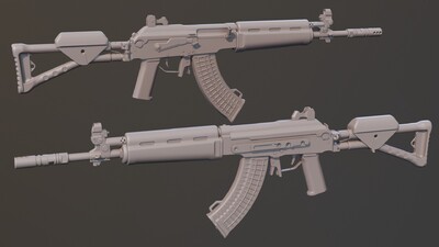 PBR-SAKO RK95步枪模型-枪械模型模型库-FBX(.fbx)模型下载-cg模型网