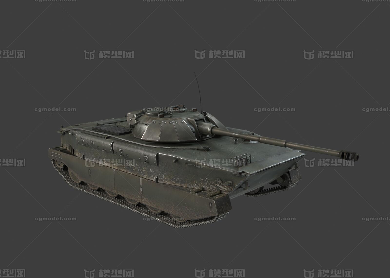 PBR 63A水陆两栖坦克模型-装甲车／坦克模型库-3ds Max(.max)模型下载-cg模型网