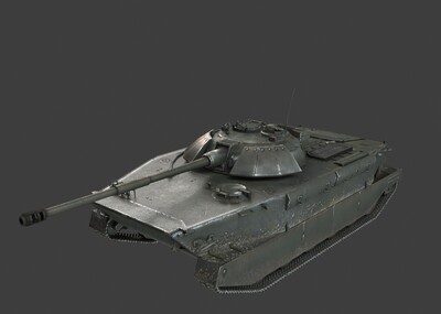 PBR 63A水陆两栖坦克模型-装甲车／坦克模型库-3ds Max(.max)模型下载-cg模型网