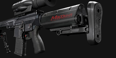 PBR-狙击步枪TrackingPoint M900模型-枪械模型模型库-FBX(.fbx)模型下载-cg模型网