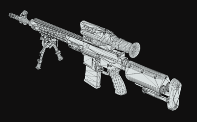 PBR-狙击步枪TrackingPoint M900模型-枪械模型模型库-FBX(.fbx)模型下载-cg模型网