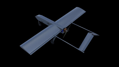 RQ-7无人机 RQ-7模型-无人机模型库-FBX(.fbx)模型下载-cg模型网