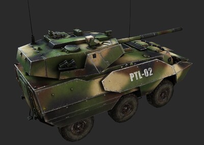 PBR PTL02模型-装甲车／坦克模型库-3ds Max(.max)模型下载-cg模型网