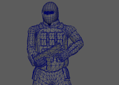 香港SDU(飞虎队)模型-男人模型库-Maya(.ma/.mb)模型下载-cg模型网