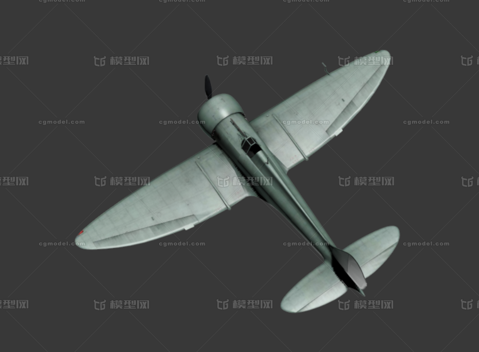 九六式舰载战斗机 Ki-33模型-军用飞机模型库-3ds Max(.max)模型下载-cg模型网