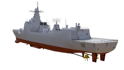 052C海口号导弹驱逐舰171舰 中华神盾052d护卫舰模型-军舰模型库-STL(.stl)模型下载-cg模型网