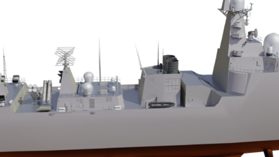 052C海口号导弹驱逐舰171舰 中华神盾052d护卫舰模型-军舰模型库-STL(.stl)模型下载-cg模型网