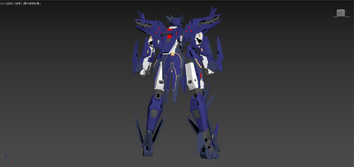 超级机器人大战W Valzacard模型-机器人／机甲模型库-3ds Max(.max)模型下载-cg模型网