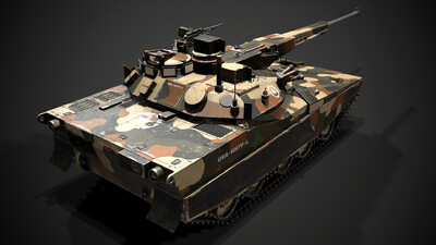 PBR-美国HSTV-L轻型坦克模型-装甲车／坦克模型库-FBX(.fbx)模型下载-cg模型网