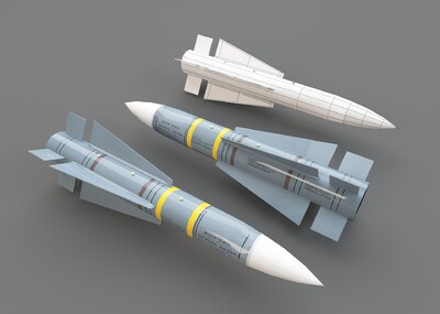 AIM-54远程空对空导弹(AIM-54 Phoenix)模型-火炮器械模型库-3ds Max(.max)模型下载-cg模型网