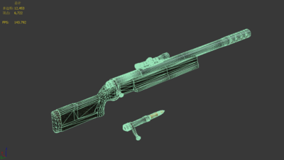 950JDJ 狙击步枪模型-枪械模型模型库-3ds Max(.max)模型下载-cg模型网