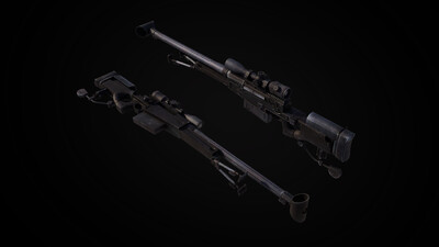 精密国际AW50F狙击步枪 英国AW50反器材狙击步枪模型-枪械模型模型库-FBX(.fbx)模型下载-cg模型网