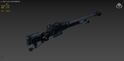 精密国际AW50F狙击步枪 英国AW50反器材狙击步枪模型-枪械模型模型库-FBX(.fbx)模型下载-cg模型网