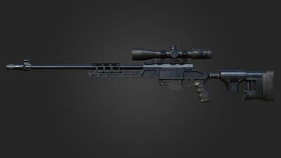 PBR-SV-98M狙击步枪模型-枪械模型模型库-FBX(.fbx)模型下载-cg模型网