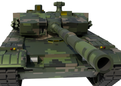 有绑定ZTZ99B 99改模型-装甲车／坦克模型库-Blender(.blend)模型下载-cg模型网