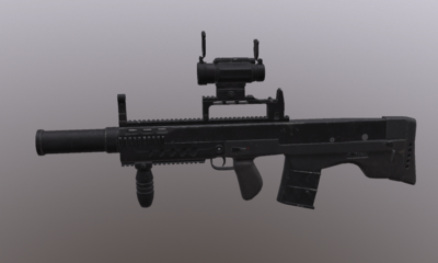 PBR ASh-12-7模型-枪械模型模型库-3ds Max(.max)模型下载-cg模型网