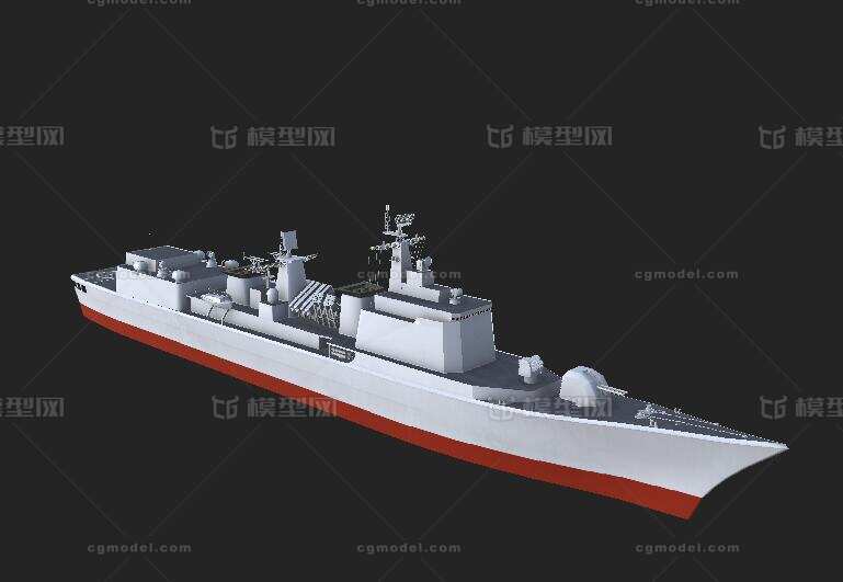 051B型驱逐舰模型-军舰模型库-3ds Max(.max)模型下载-cg模型网