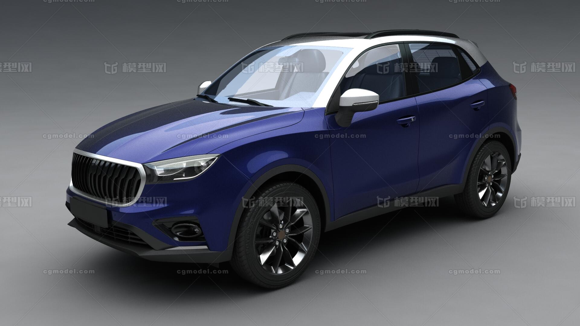 2020款 B沃 BX3 紧凑级城市家用SUV模型-轿车模型库-3ds Max(.max)模型下载-cg模型网