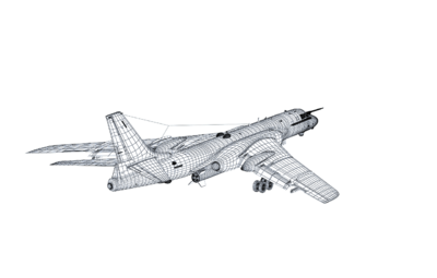 H6N *新轰炸机模型-军用飞机模型库-3ds Max(.max)模型下载-cg模型网