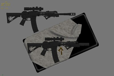 M416 HR416模型-枪械模型模型库-3ds Max(.max)模型下载-cg模型网