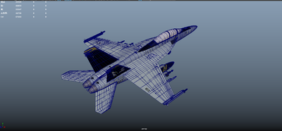 F-18战斗机 F18C模型-军用飞机模型库-Maya(.ma/.mb)模型下载-cg模型网