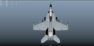 F-18战斗机 F18C模型-军用飞机模型库-Maya(.ma/.mb)模型下载-cg模型网