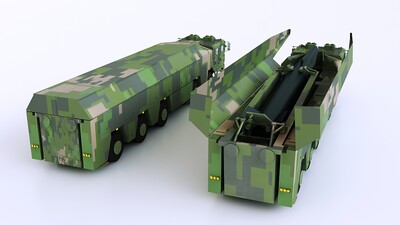 东风17弹道导弹 DF-17模型-火炮器械模型库-3ds Max(.max)模型下载-cg模型网