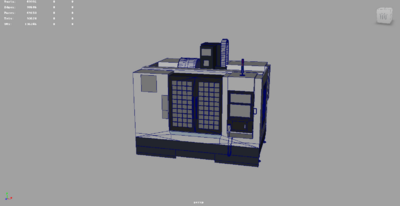 数控机床QX-850Li 数控车床模型-工业设备模型库-Maya(.ma/.mb)模型下载-cg模型网