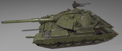 ZTZ59D1主战坦克 中型坦克模型-装甲车／坦克模型库-3ds Max(.max)模型下载-cg模型网