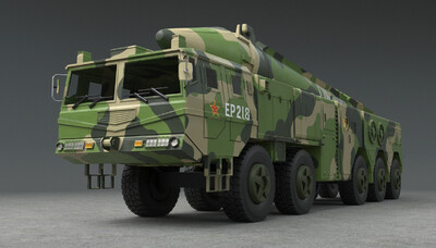 东风-21弹道导弹 DF-21模型-其他器械模型库-3ds Max(.max)模型下载-cg模型网