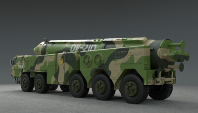 东风-21弹道导弹 DF-21模型-其他器械模型库-3ds Max(.max)模型下载-cg模型网