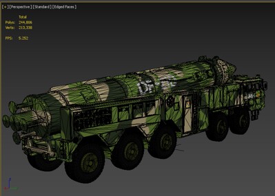 东风-21弹道导弹 DF-21模型-其他器械模型库-3ds Max(.max)模型下载-cg模型网