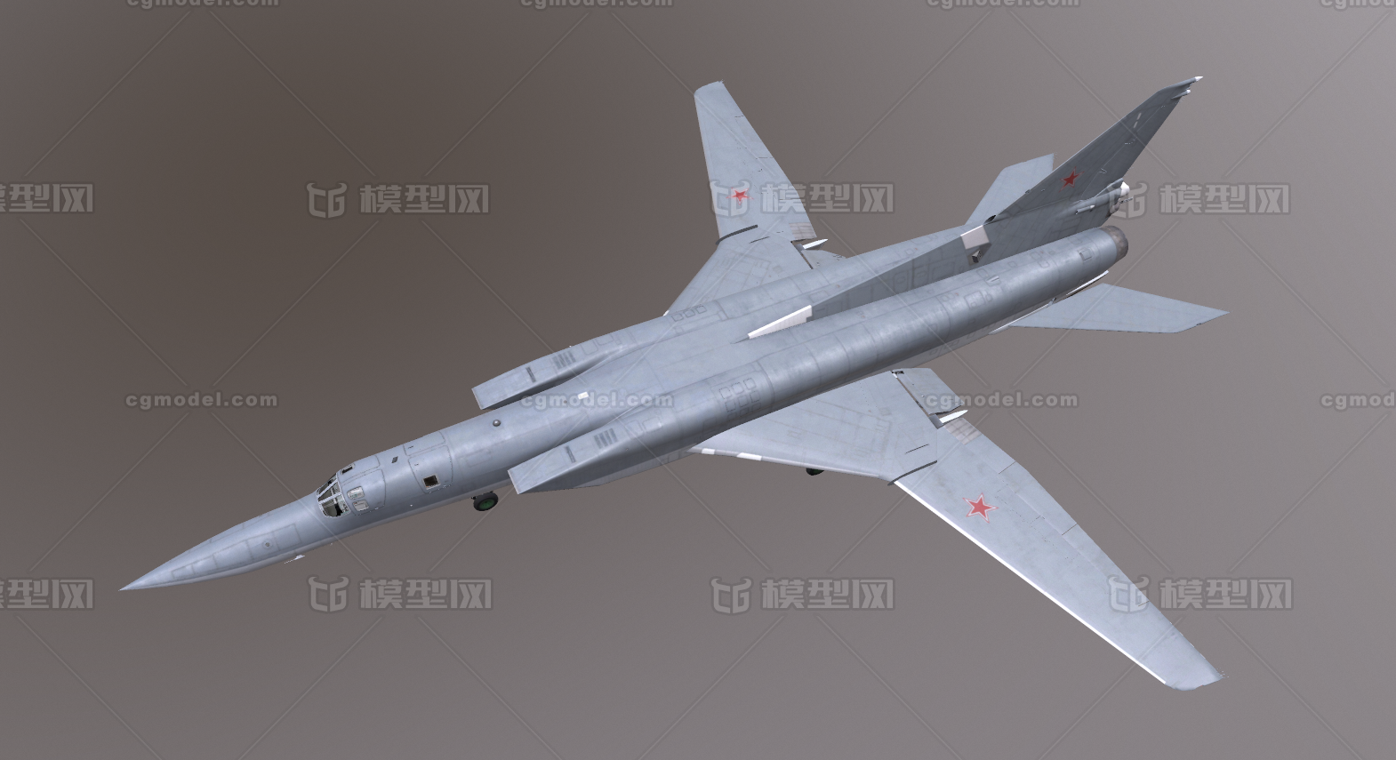 图22M Tu22M模型-军用飞机模型库-3ds Max(.max)模型下载-cg模型网