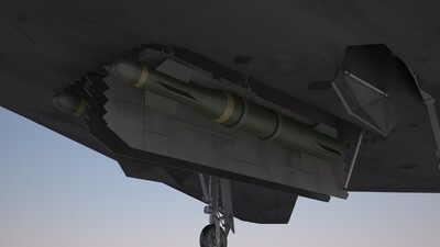 F-117A攻击机 F117隐形攻击机模型-军用飞机模型库-3ds Max(.max)模型下载-cg模型网