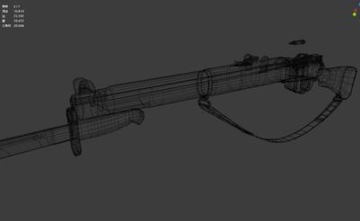 PBR李恩菲尔德步枪 带刺刀模型-枪械模型模型库-OBJ(.obj/.mtl)模型下载-cg模型网