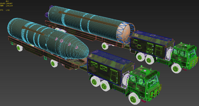 东风-5B战略导弹 DF-5B模型-火炮器械模型库-3ds Max(.max)模型下载-cg模型网