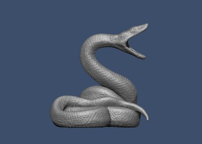 【动物2：蛇 动物模型-爬行模型库-Zbrush(.ztl/.zbp)模型下载-cg模型网
