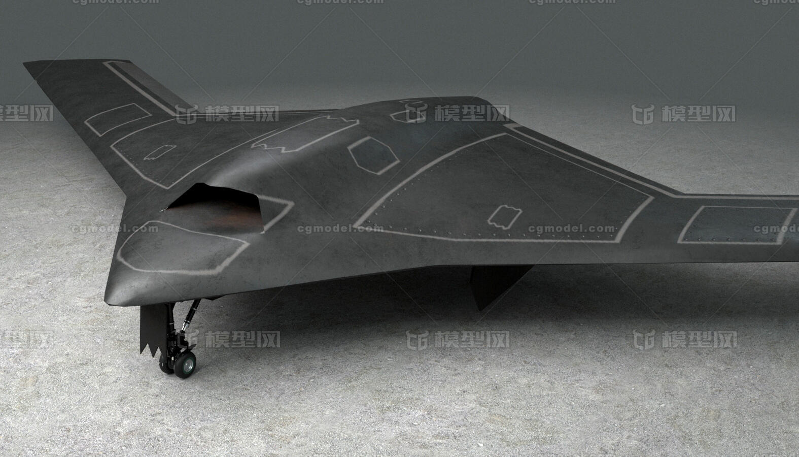 彩虹七型无人机 CH-7模型-军用飞机模型库-3ds Max(.max)模型下载-cg模型网