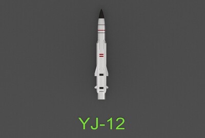 现役反舰导弹系列 YJ-12模型-其他器械模型库-FBX(.fbx)模型下载-cg模型网