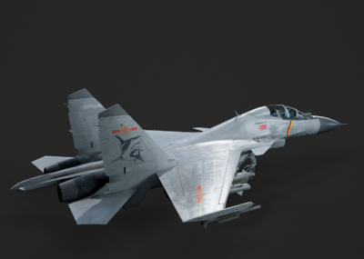 PBR 歼15D模型-军用飞机模型库-3ds Max(.max)模型下载-cg模型网