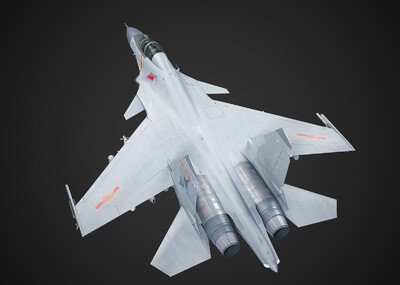 PBR 歼15D模型-军用飞机模型库-3ds Max(.max)模型下载-cg模型网