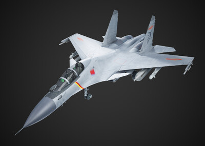 PBR 歼15D模型-军用飞机模型库-3ds Max(.max)模型下载-cg模型网